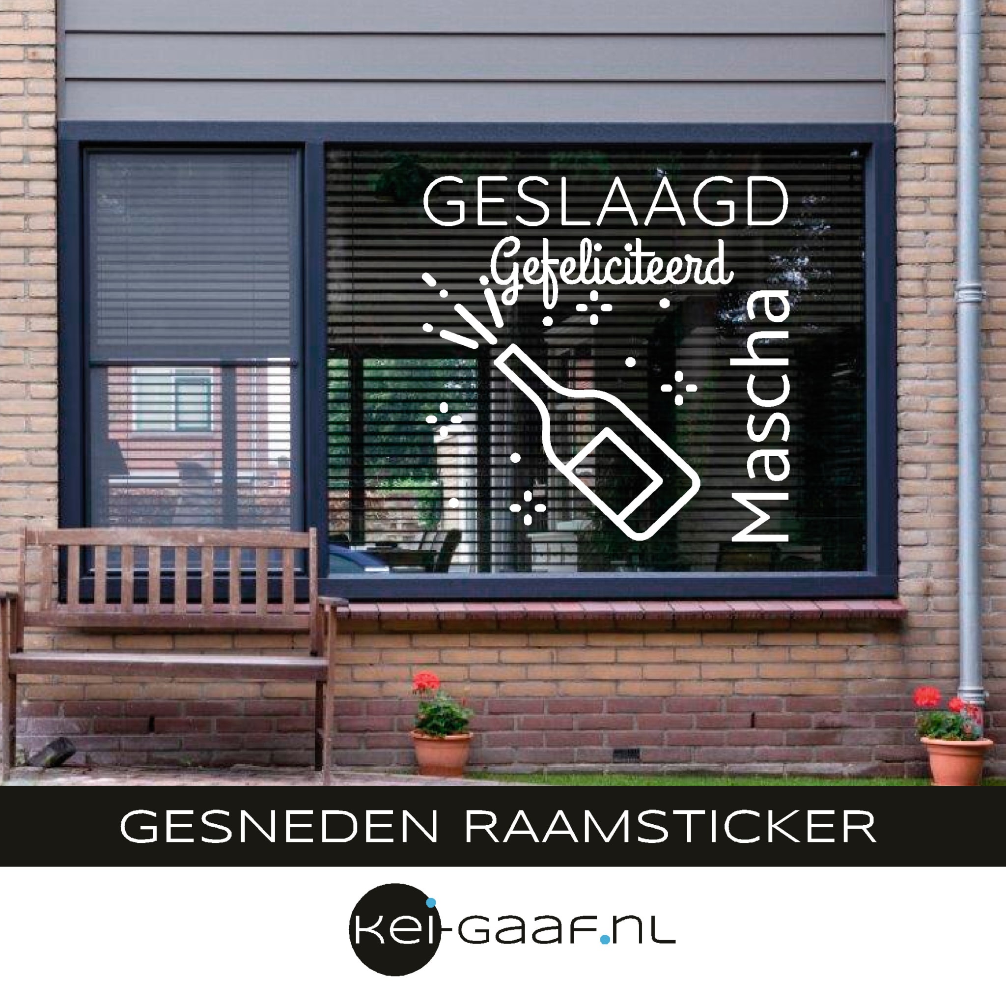 Raamsticker ontwerpen | Een uniek design | Bij Kei-gaaf